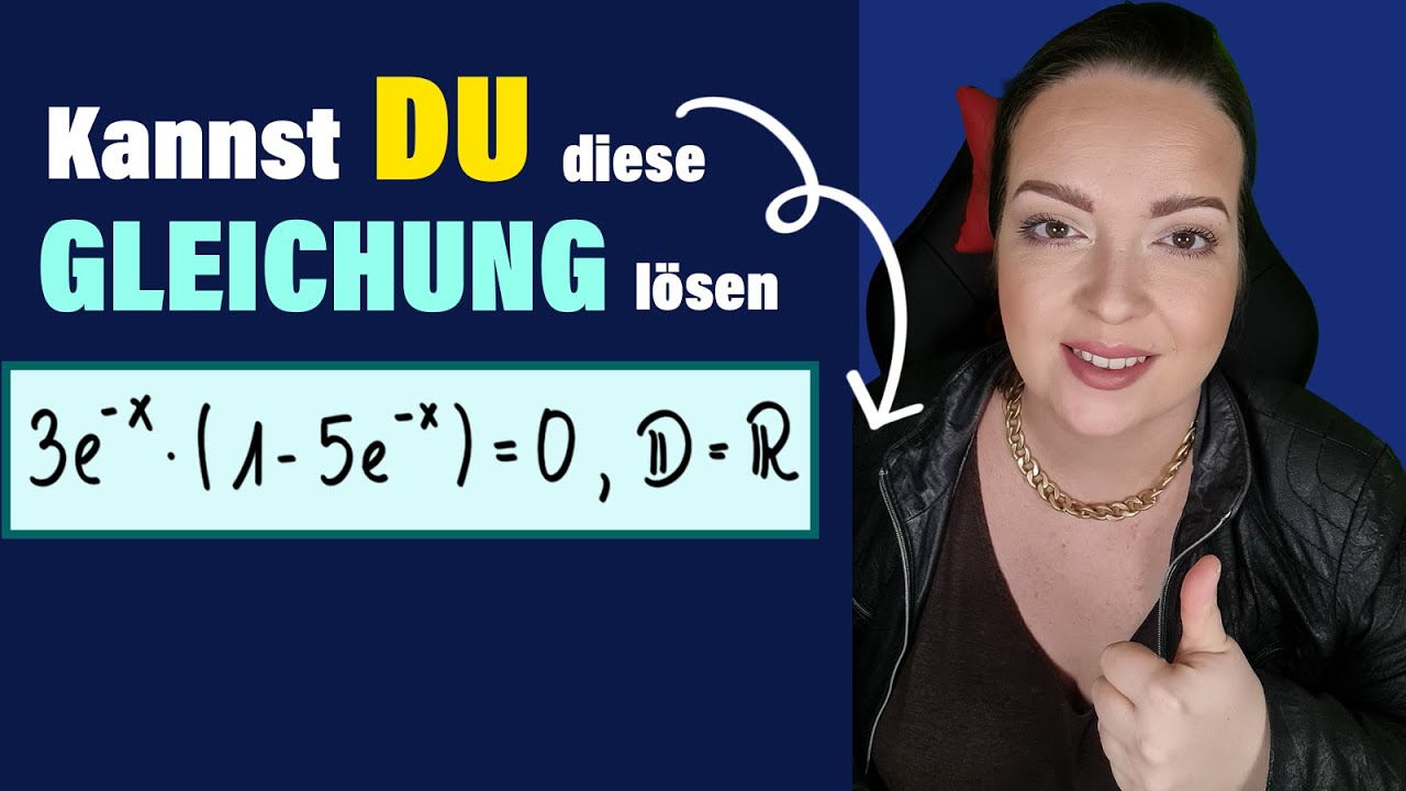 Gleichung mit ZWEI e-Funktionen lösen | Satz vom Nullprodukt | Produkt ...