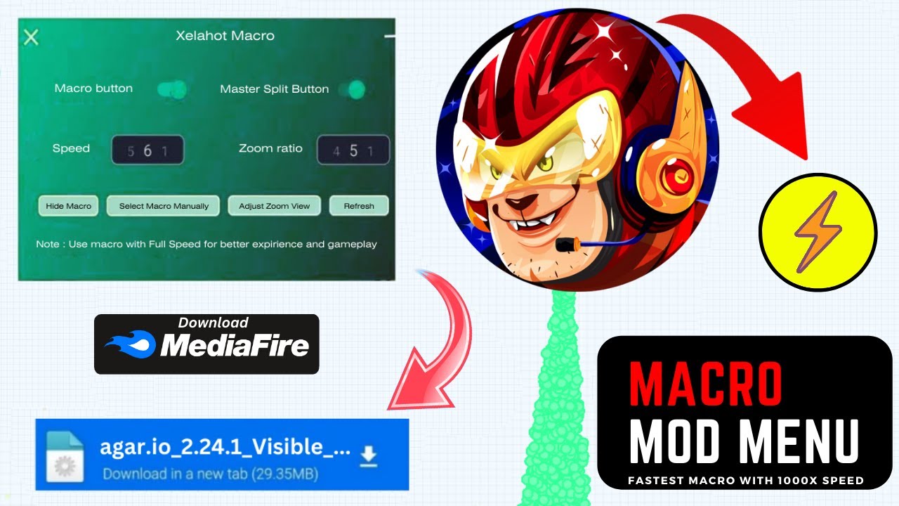 Agario New Macro Mod Menu! Latest Full Control + Lag-Free iOS/Android ...