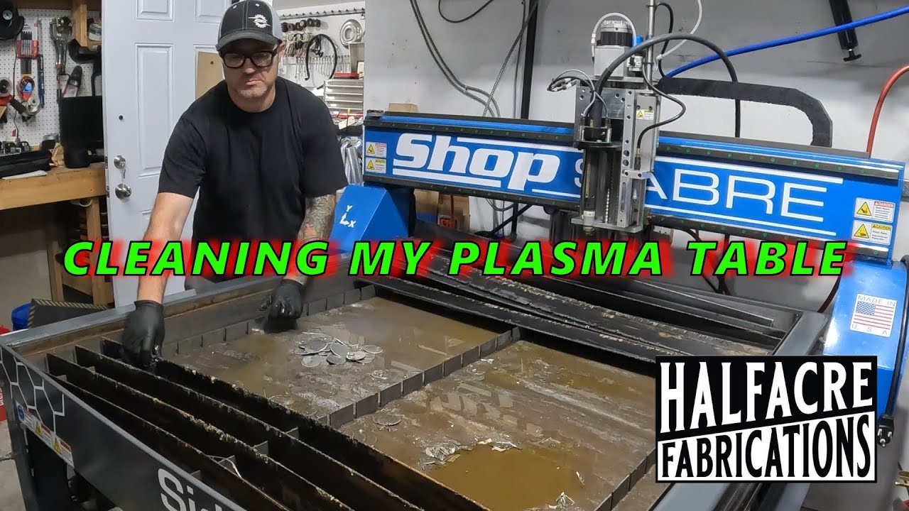 How to Clean Plasma CNC Table - YouTube