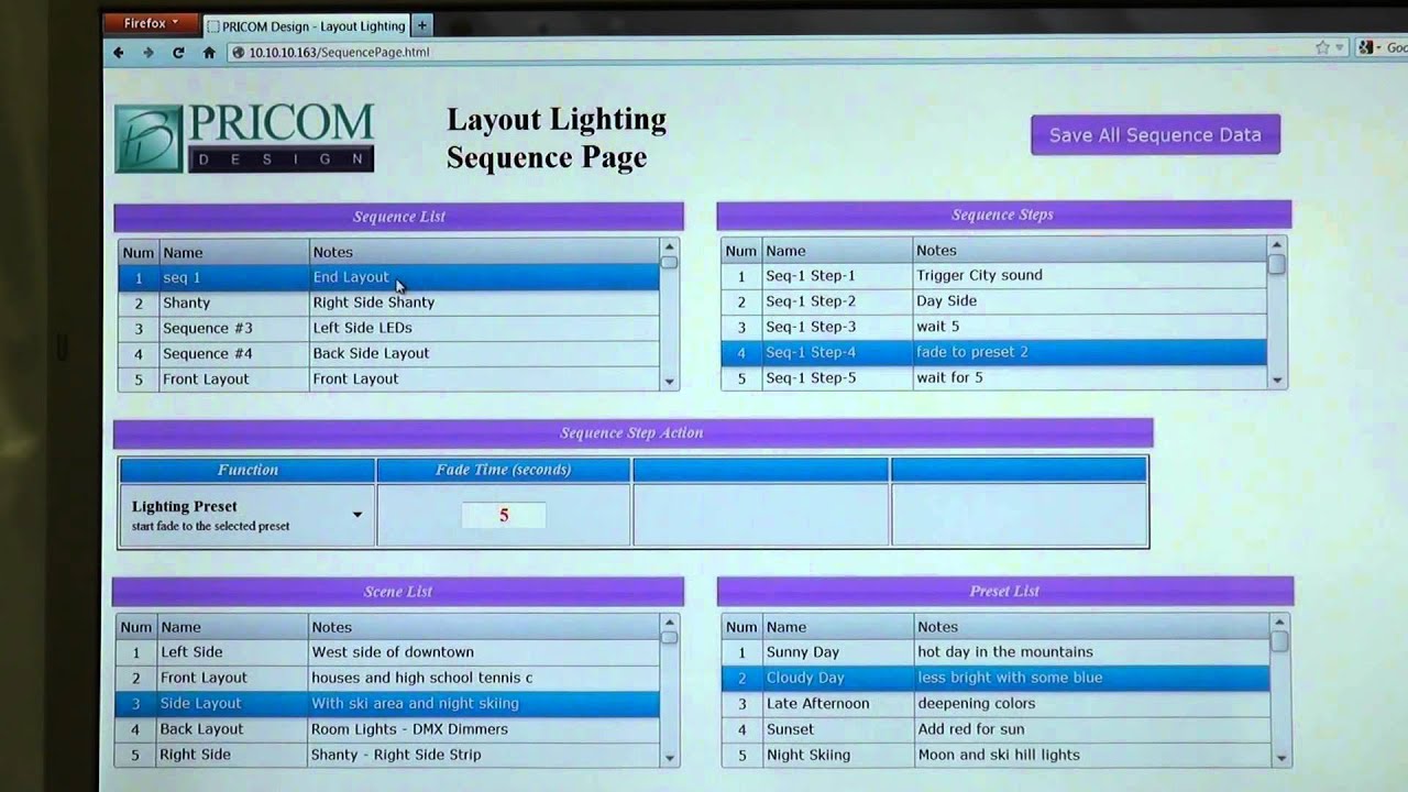 Layout Lighting Solution - Software Configuration and Operation - YouTube
