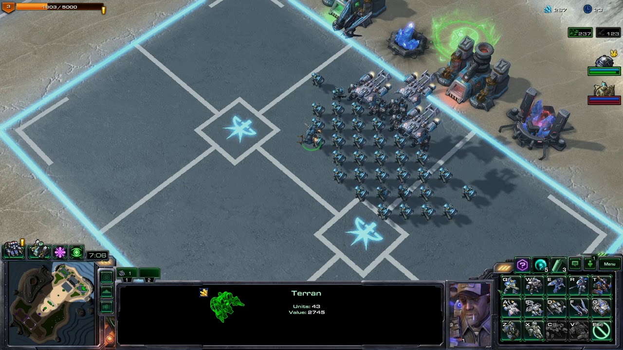 Sc2 Direct Strike- Mass Marines - YouTube