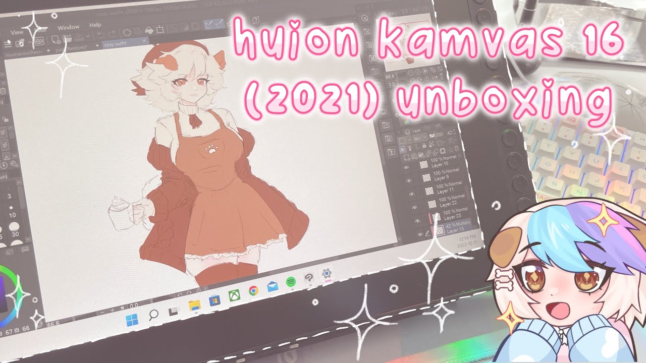 🤍 Huion kamvas 16 (2021) | unboxing + review - YouTube