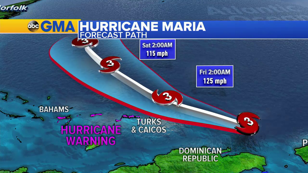 LIVE: HURRICANE MARIA Tracking : 1080p - YouTube
