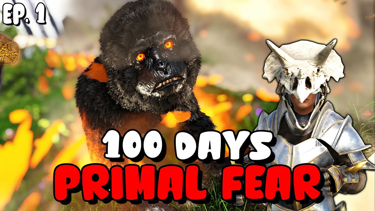 I SPENT 100 DAYS IN ONE OF ARKS HARDEST MODS ARK PRIMAL FEAR - YouTube