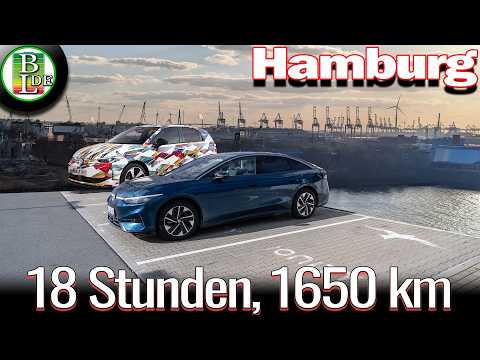 VW Id.7 Pro Mega Langstreckenfahrt zum VW ID.POLO Event