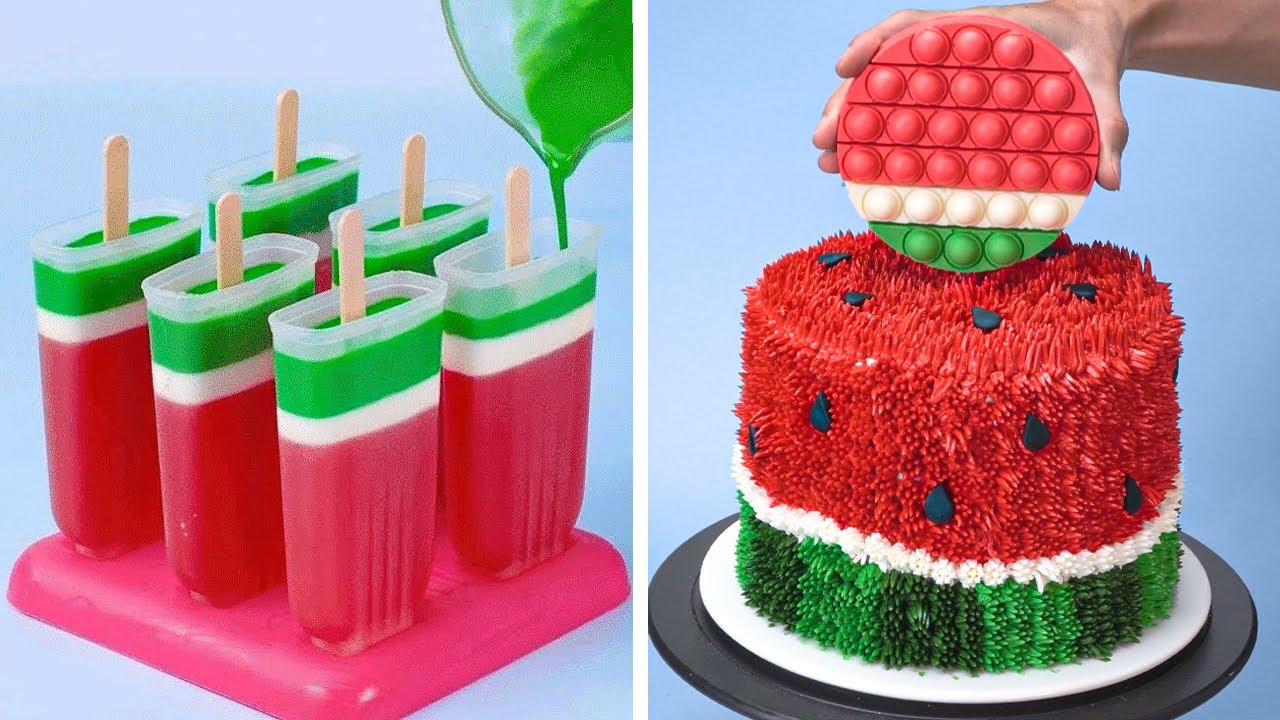 Awesome Watermelon Cake is Delicious and Easy to Make | Cake Decorating ...