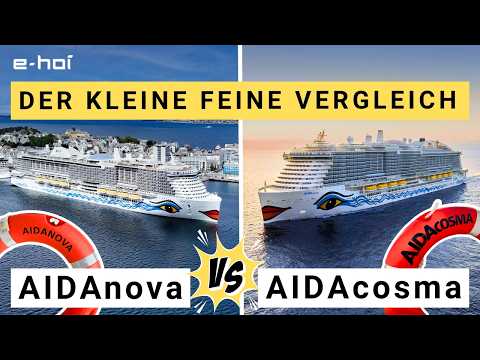 10 Unterschiede - AIDAcosma vs. AIDAnova, 👀 die selbst AIDA-Fans überraschen! I Auf AIDA Kreuzfahrt