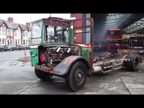 Guy Arab 1  1942  red & white EWO467 at Barry bus museum