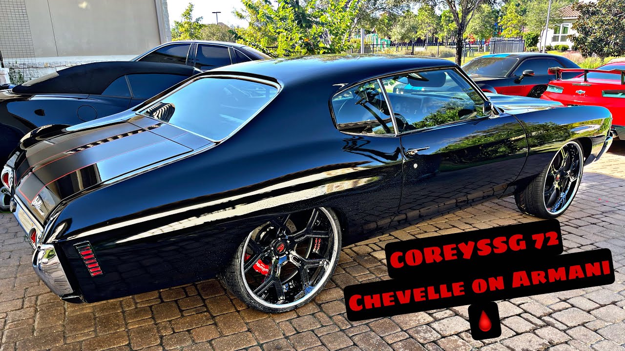 Mounting COREYSSG 1972 chevelle on 24s Armani Forged - YouTube