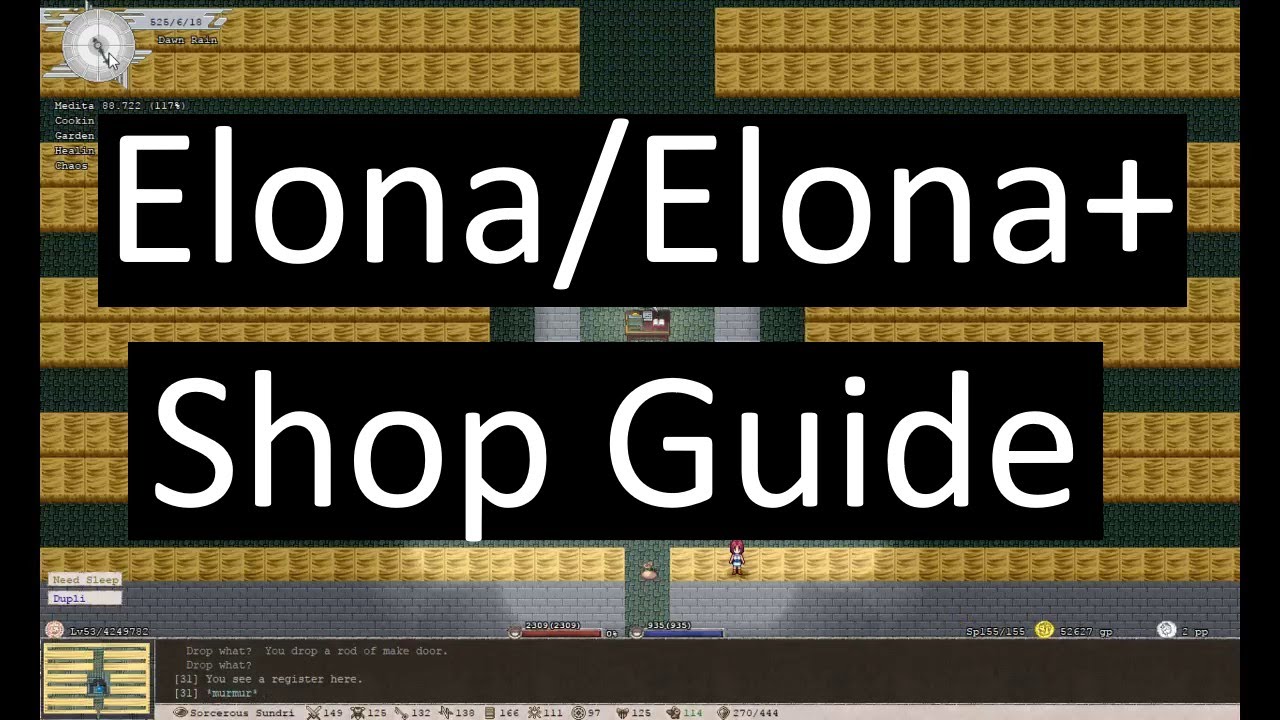 Elona/Elona+ Shop Guide - YouTube