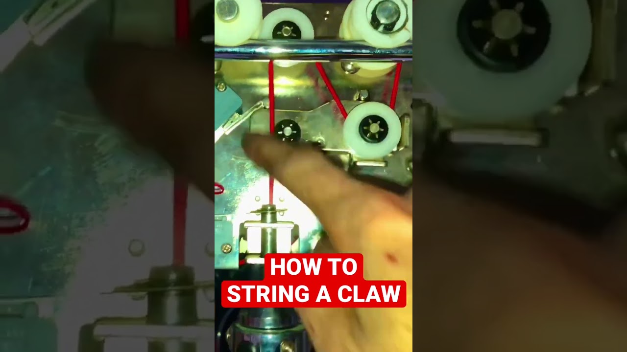 How to properly restring a claw machine. #arcade #clawmachine # ...