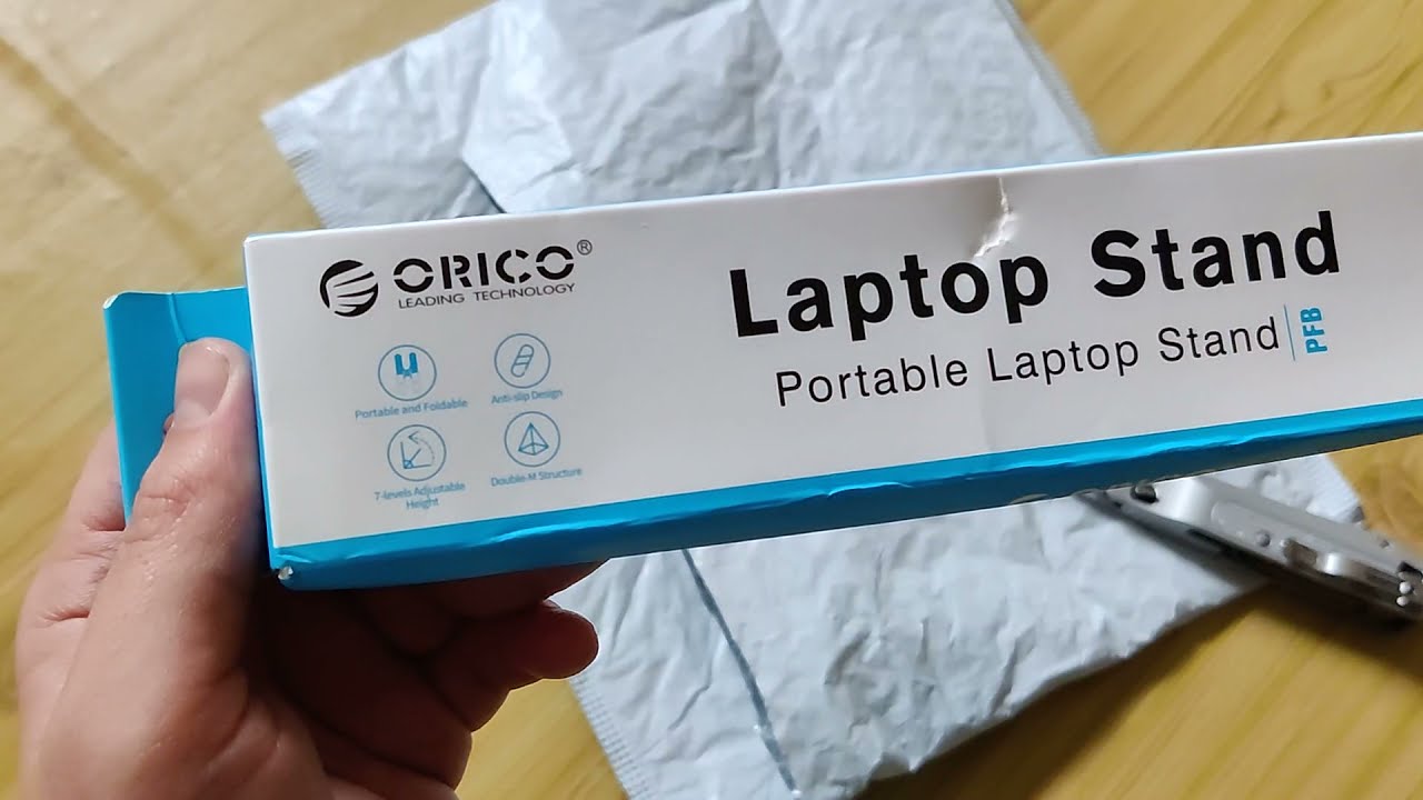 Review ORICO Foldable Laptop Stand Holder - YouTube