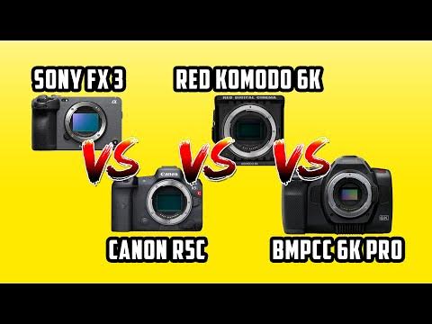 Camera comparison/Порівняння камер + SAMPLES - SONY FX3 VS CANON R5C VS RED KOMODO6K VS BMPCC6K ...