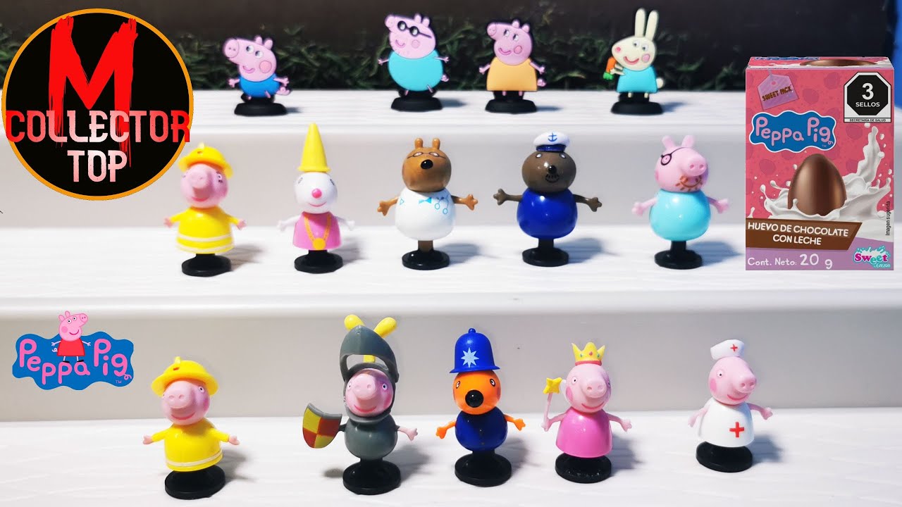 Colección completa de las 10 Figuras de Peppa Pig - YouTube