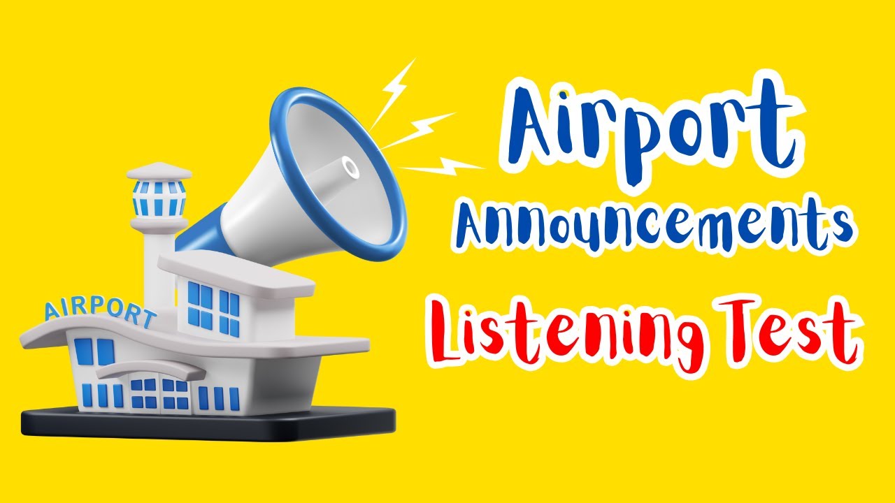 Airport Announcements Listening Test [A2] | With Answers - YouTube