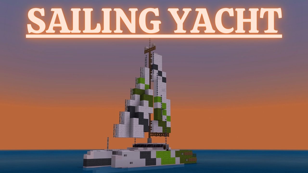 Minecraft: How to build a Sailing Yacht in Minecraft (Trimaran ...