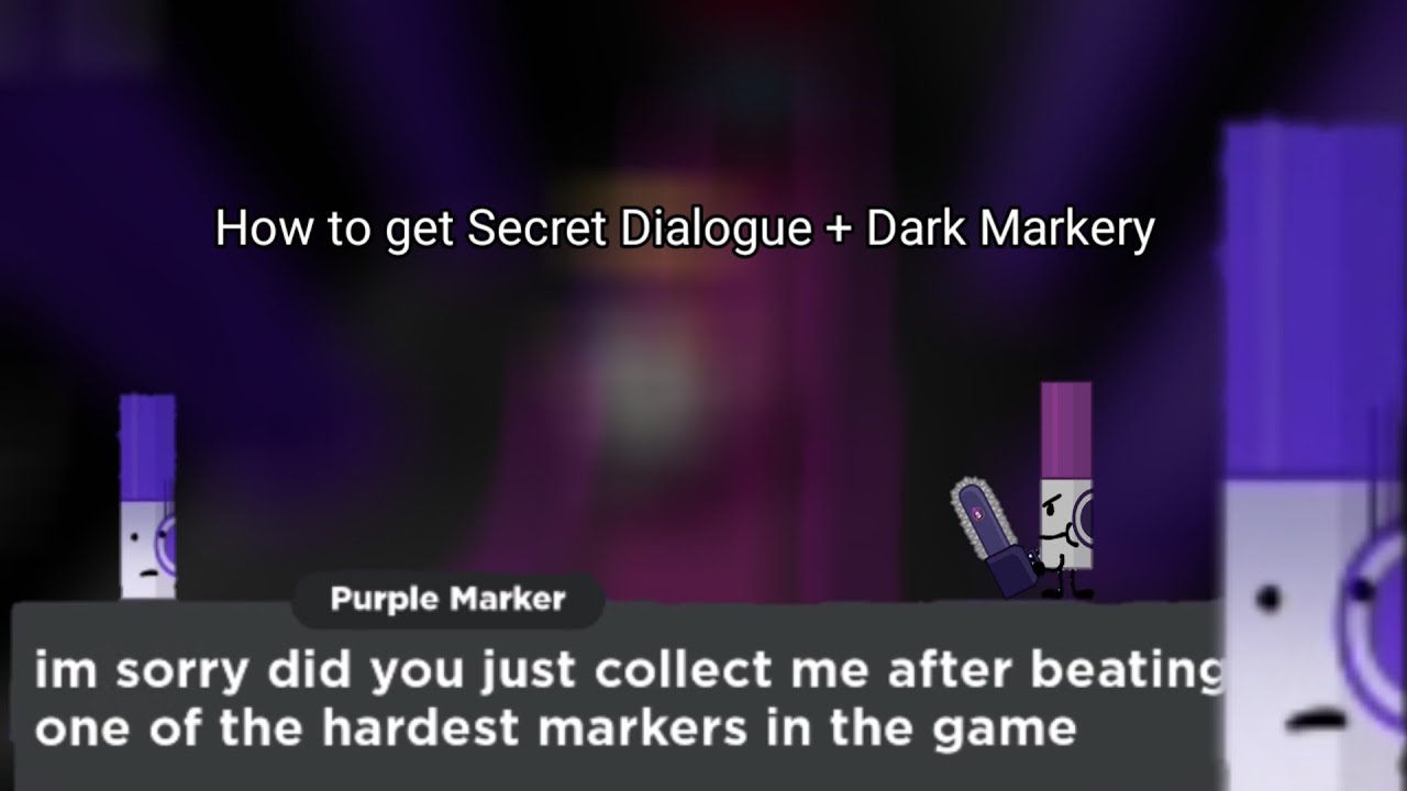 How to get Secret Dialogue And Dark Markery | Find the markers - YouTube