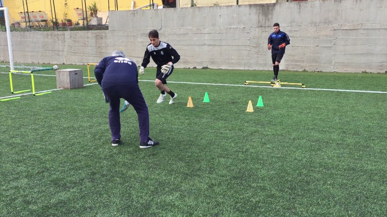 Allenamento Portieri Montecatini calcio Esercizio di Rapidità - YouTube