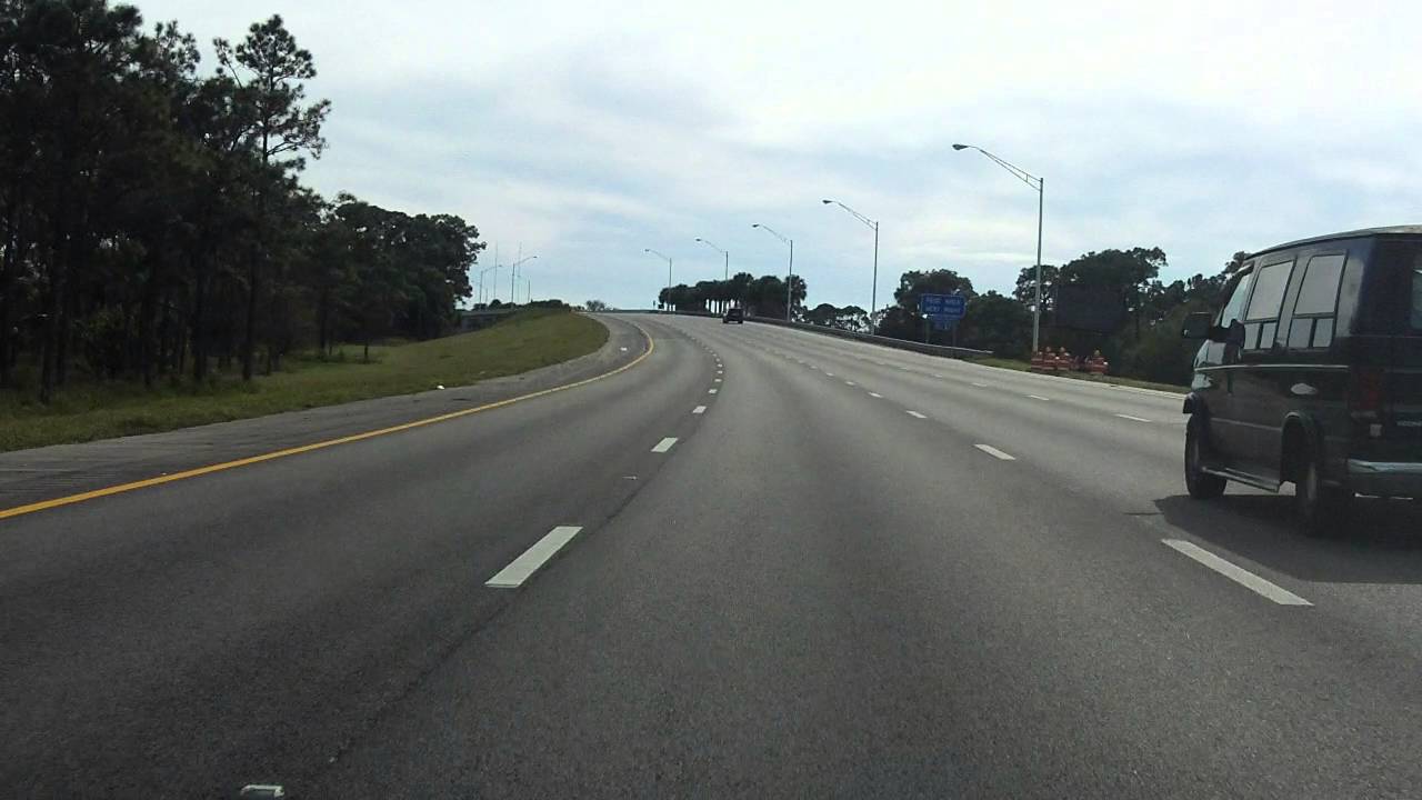 Interstate 95 - Florida (Exits 138 to 129) southbound - YouTube