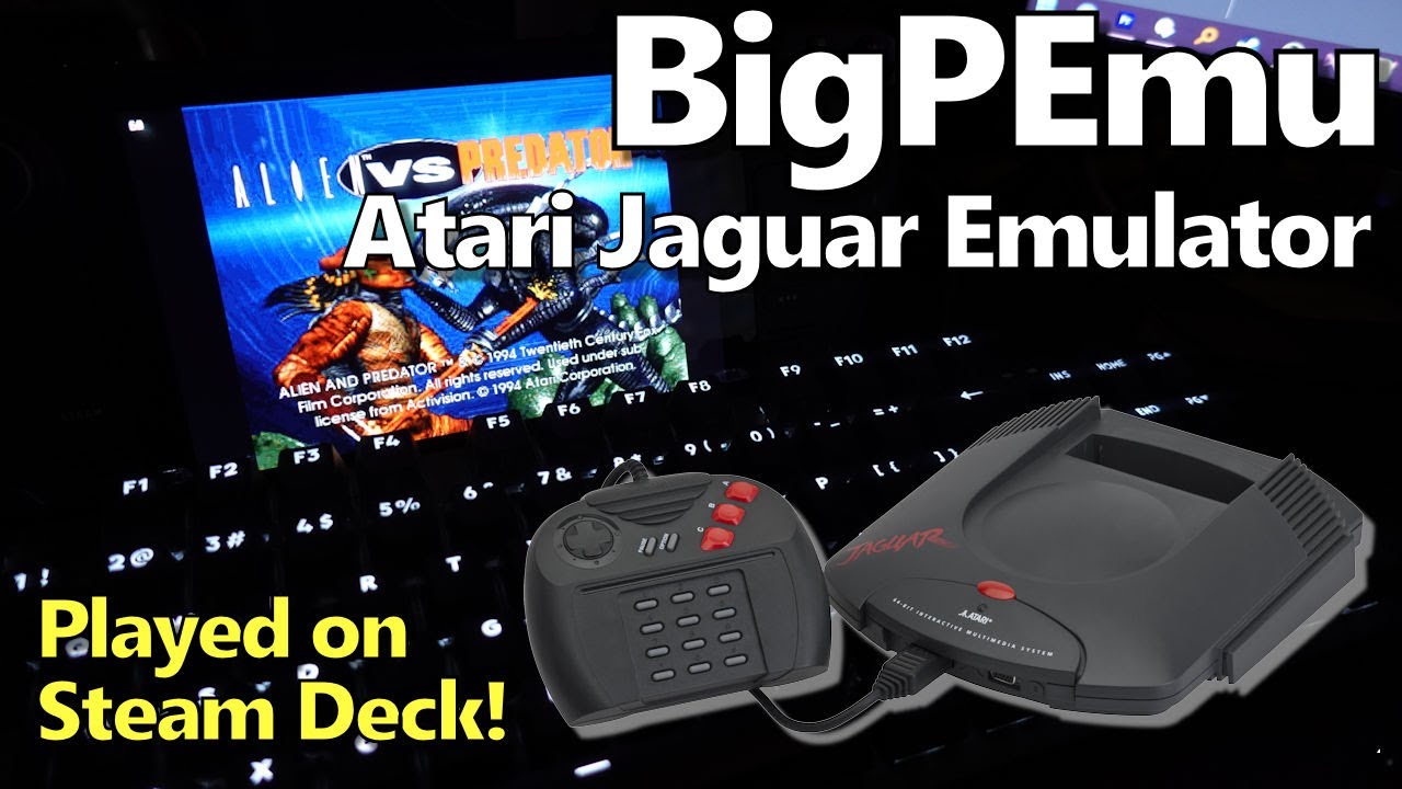 Steam Deck: BigPEmu (New Atari Jaguar Emulator) - Impressions and Play - YouTube
