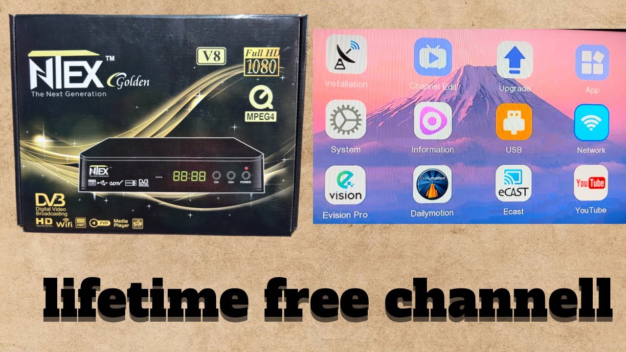 Ntex golden v8 set top box | ntex mpeg 4 set top box - YouTube