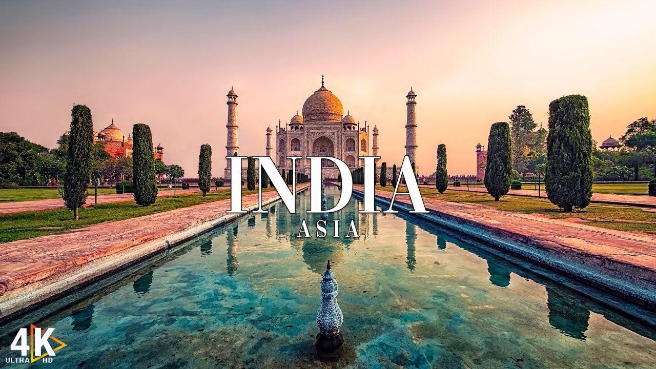 FLYING OVER INDIA (4K UHD) I Scenic Relaxation Film With Inspiring ...