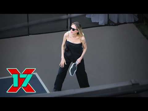 Angelina Jolie Shows Off Her Ping Pong, Bag Toss, And Pickleball Skills With Her Children