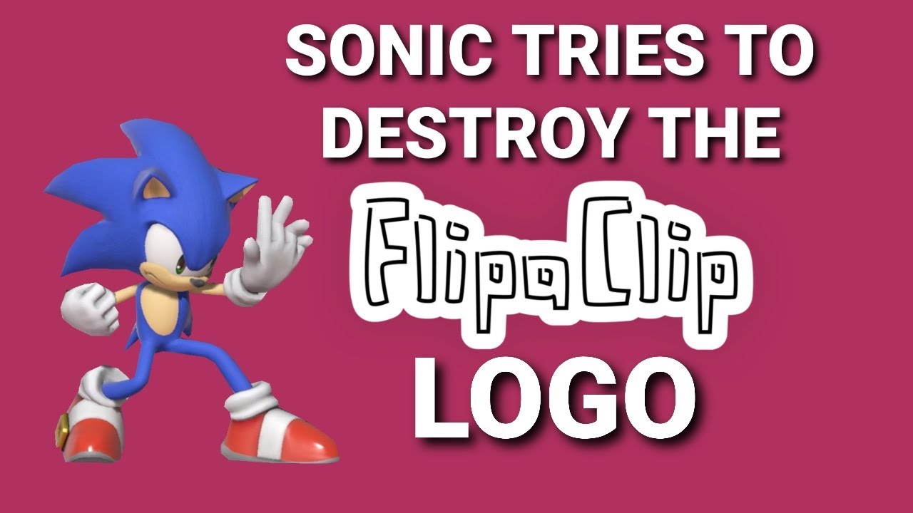 Sonic Tries To Destroy The FlipaClip Watermark (Sprite Animation) - YouTube