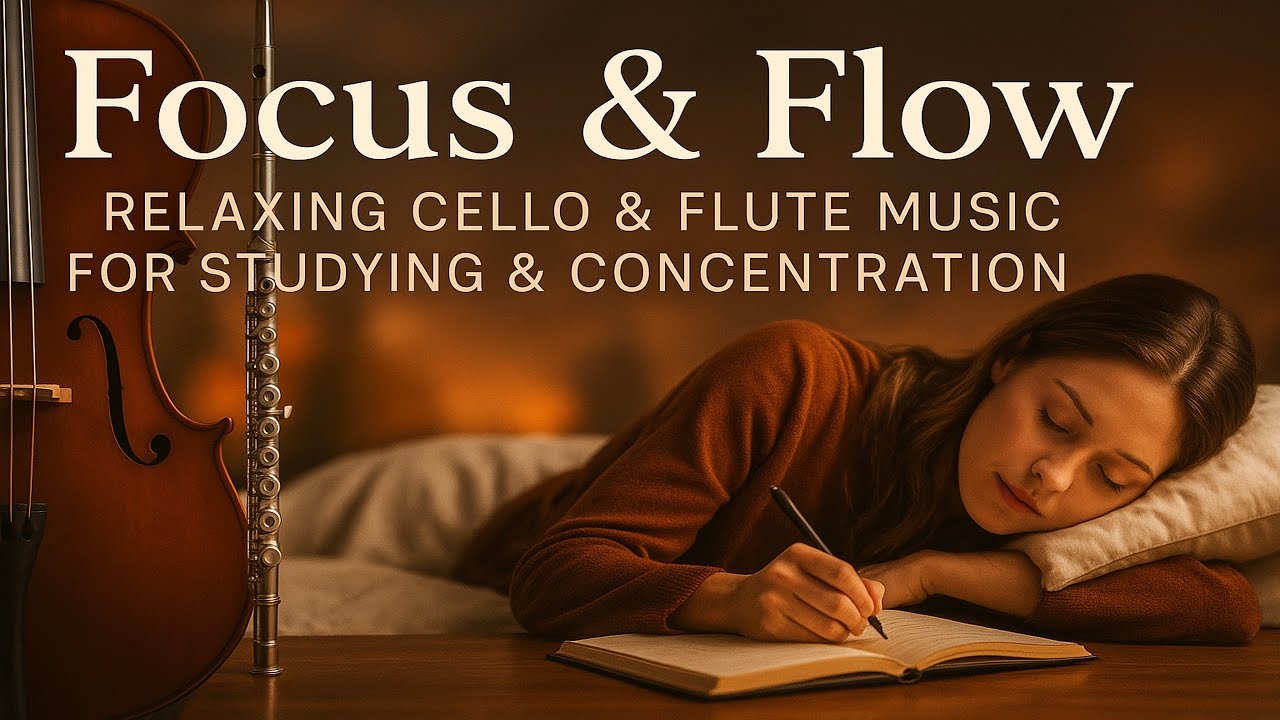 Focus & Flow: Relaxing Cello & Flute Music for Studying & Concentration ...