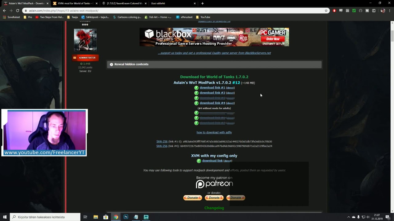 World of Tanks - Modien asennus + Aslain's Modpack - YouTube