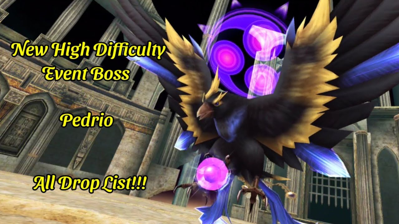 Toram Online - New High Difficulty Event Boss Pedrio | All Drop List ...