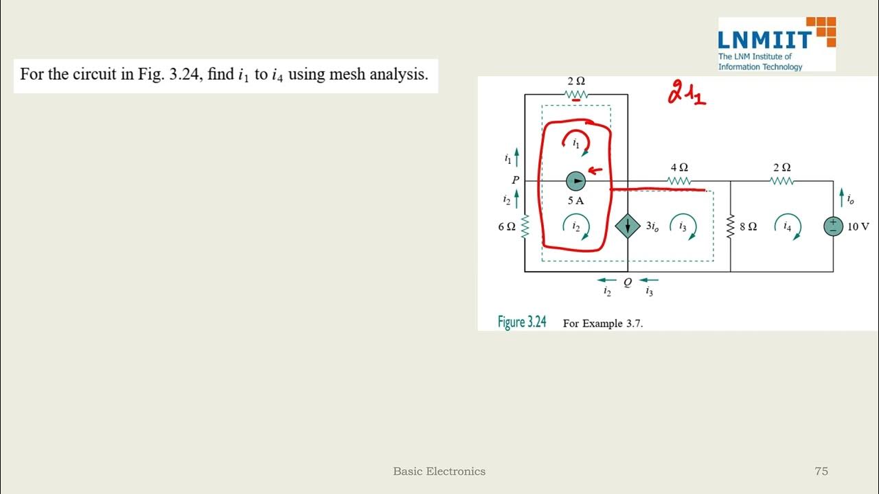 BE Lectures - Mesh Analysis with and Without Supermesh - YouTube