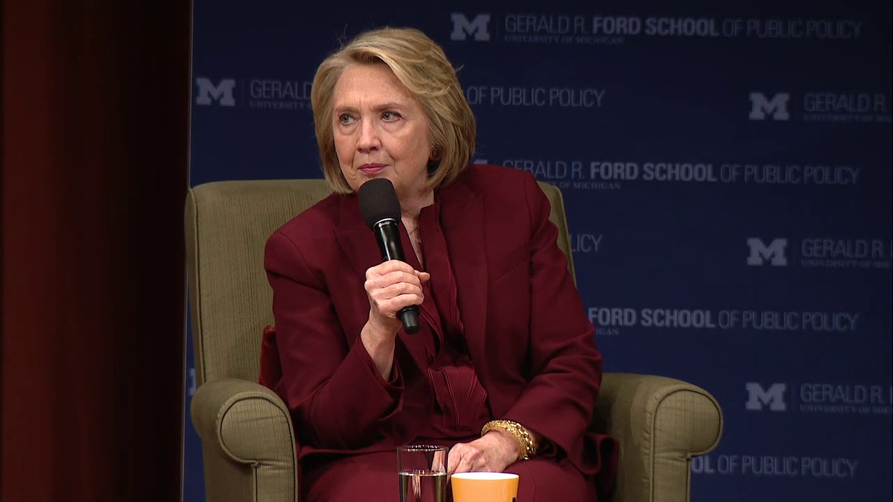 Hillary Clinton visits Ann Arbor - YouTube