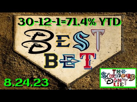 Best Bet for August 24 | Best Bet Record: 30-12-71.4% YTD | The ...