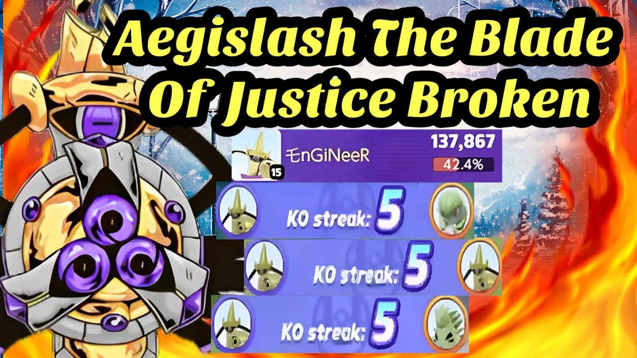 Aegislash The Blade Of Justice Broken Build #pokemonunite #aegislash # ...