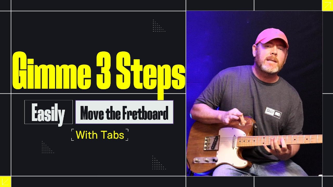 Gimme 3 Steps Lead Guitar Lesson with Tabs - YouTube