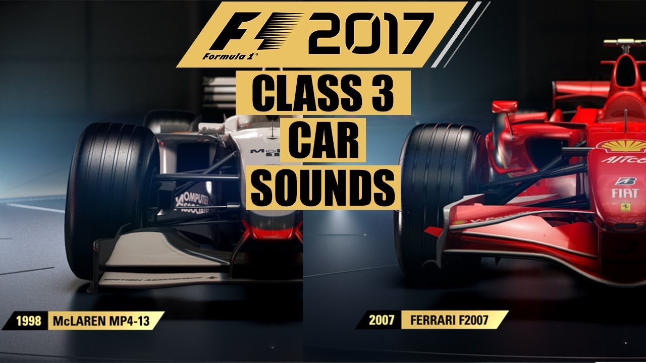 F1 2017 CLASSIC CAR SOUNDS: CLASS 3 - YouTube