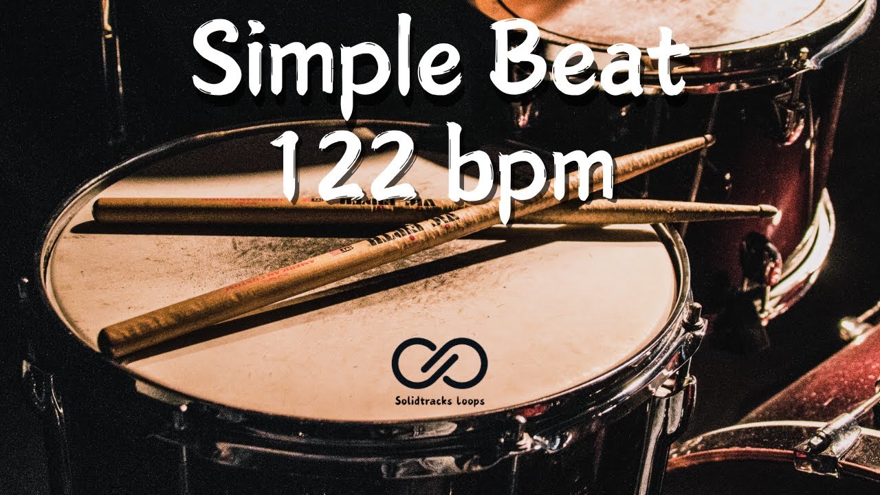 122 bpm Simple beat | Pop Rock by Solidtracks Loops - YouTube