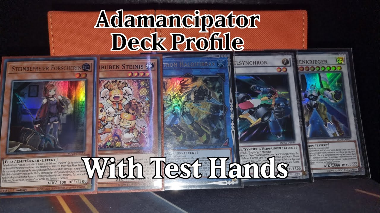 Adamancipator Deck Profile with Test Hand! | Nov. 2021 Format - YouTube