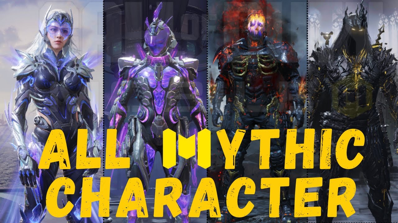 *New* Mythic Ghost, Templar, Siren, Spectre | All Mythic Character CODM ...