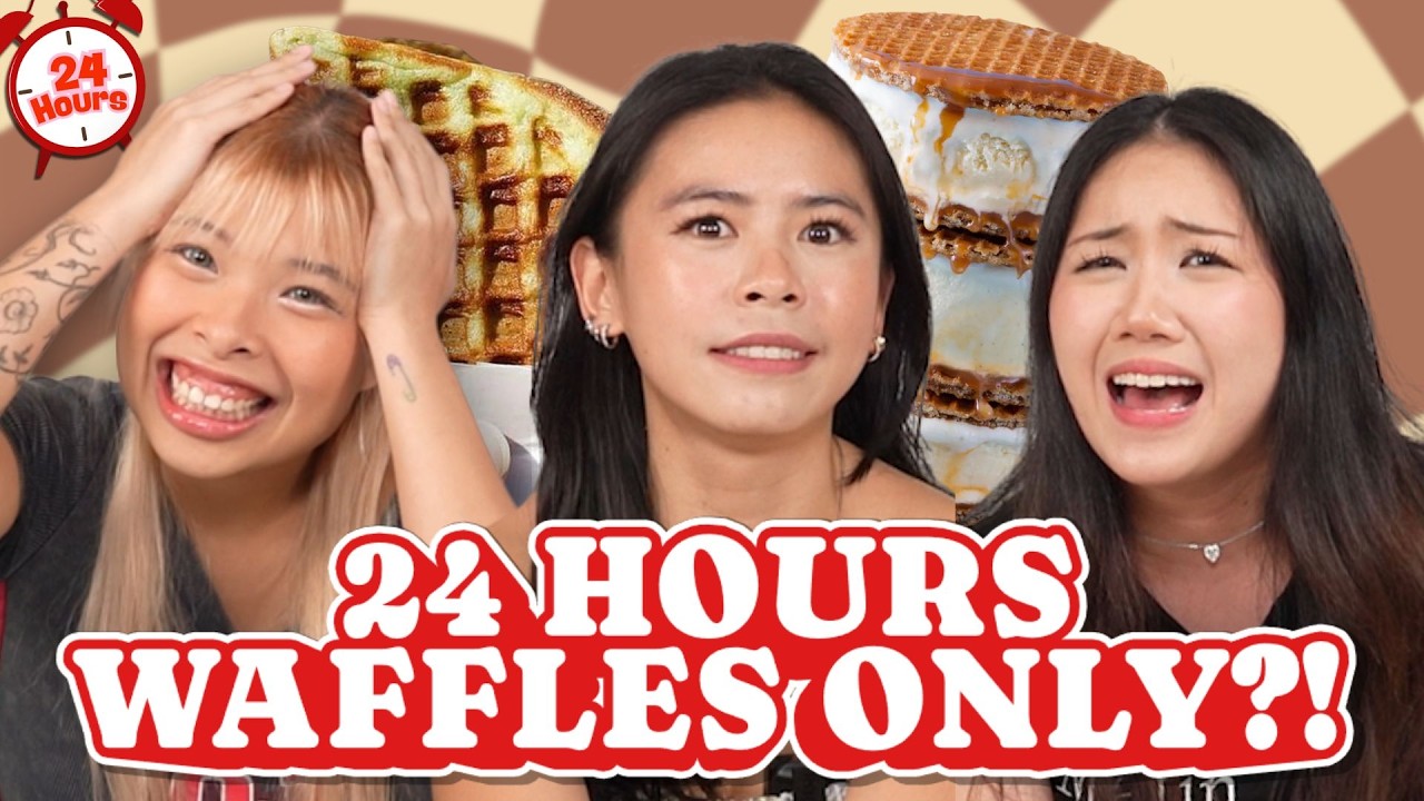 We Ate WAFFLES For 24 Hours! - YouTube