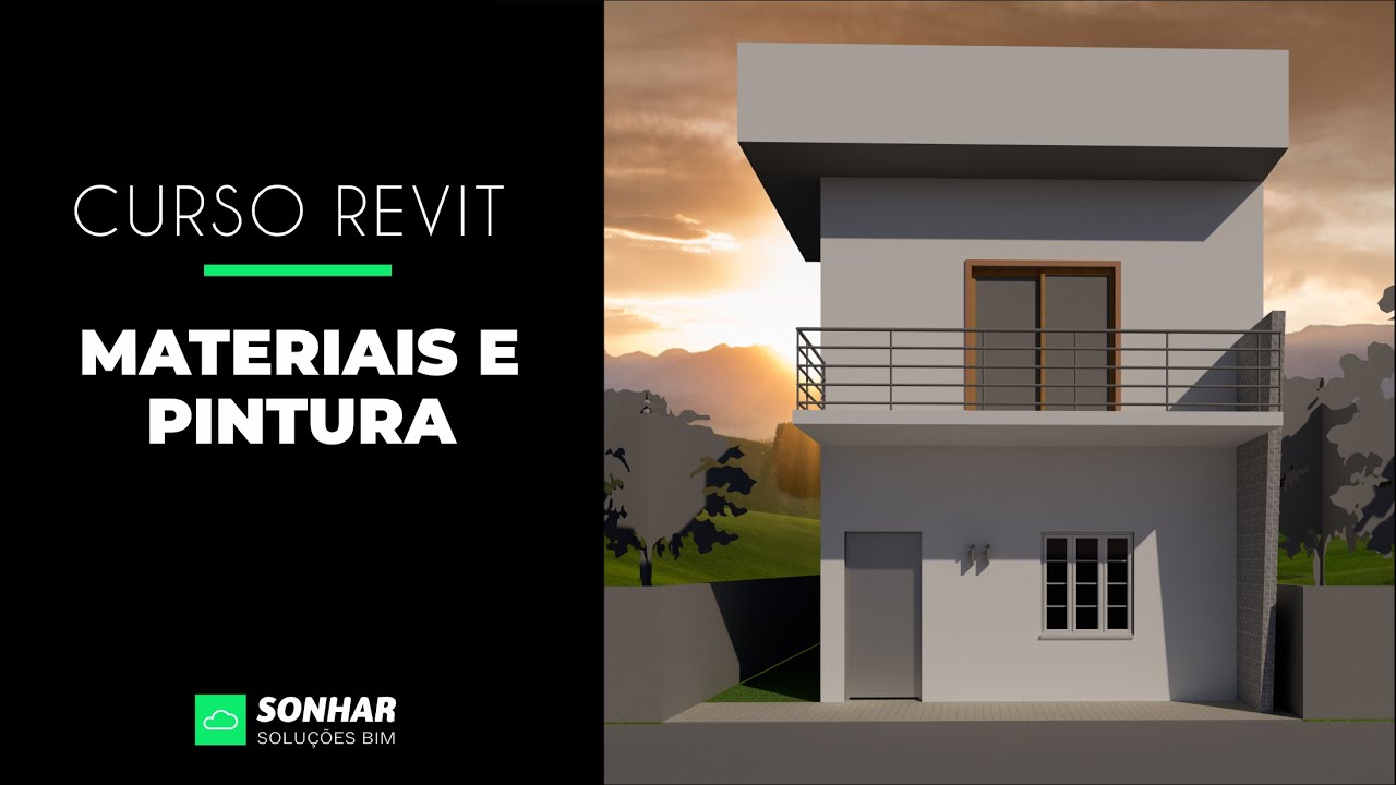REVIT - 30 - MATÉRIAIS E PINTURA NO REVIT - YouTube