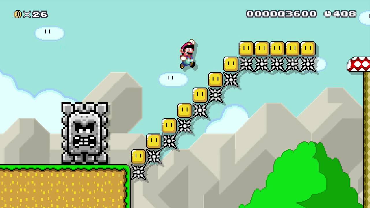 Super Mario Maker - Handy takes on Chrisjaw's Stage [UNCUT] - "The Saw ...