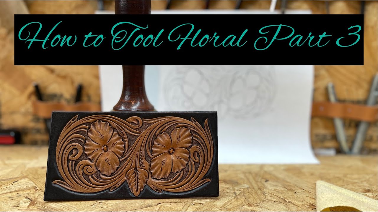 How to tool floral, Part 3 - YouTube