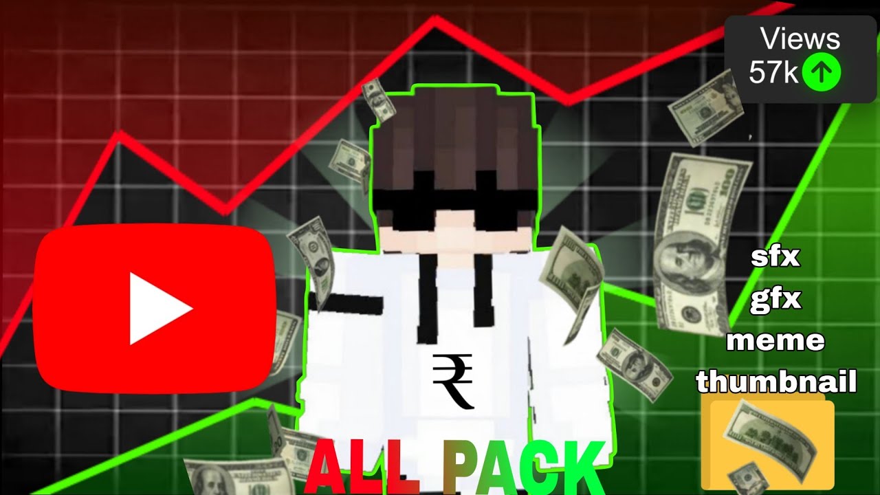 Best Minecraft YouTube memes and accessories gfx all in one pack - YouTube