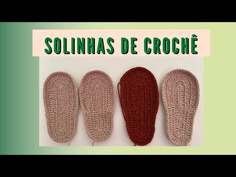 Solinhas de crochê - Para sandálias e sapatinhos de bebê.