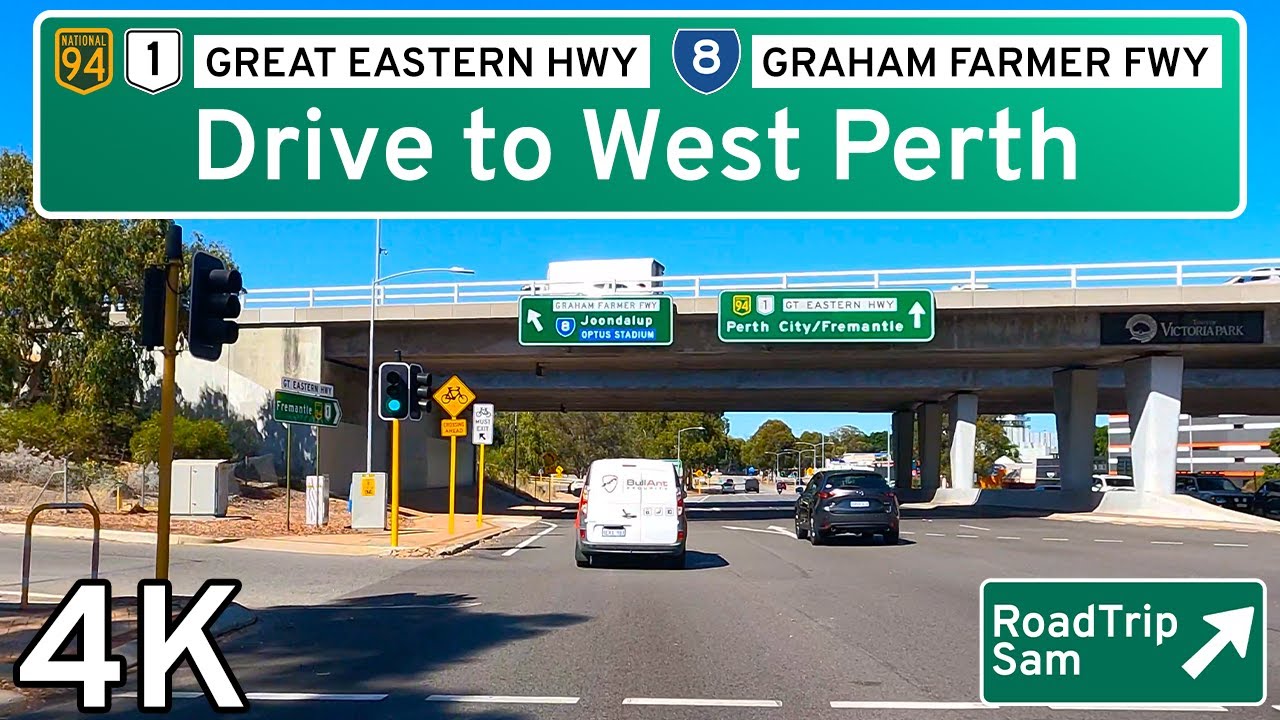 Drive from Hazelmere to West Perth - Western Australia - Ambient Sound ...