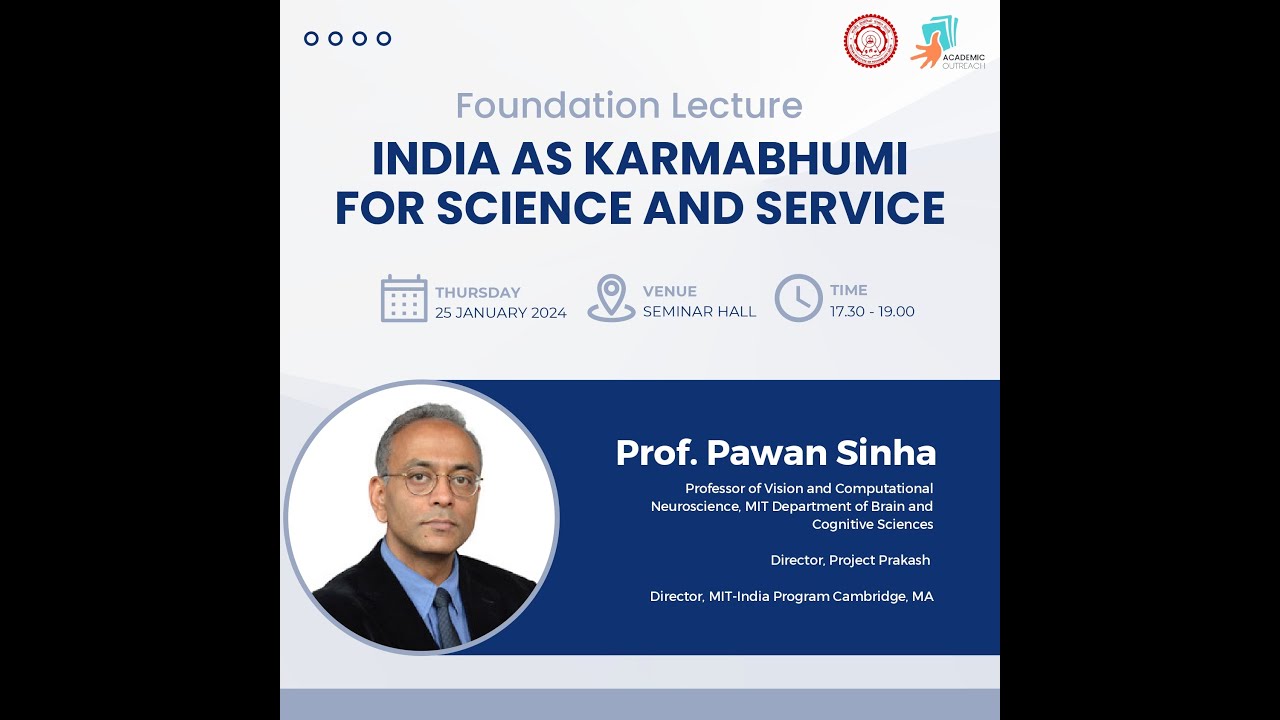 India as Karmabhumi for Science and Service, Foundation Day Institute ...