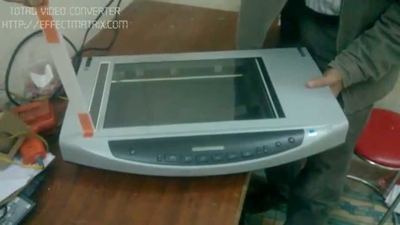 huong dan lap may scan HP scanjet 8270 - YouTube