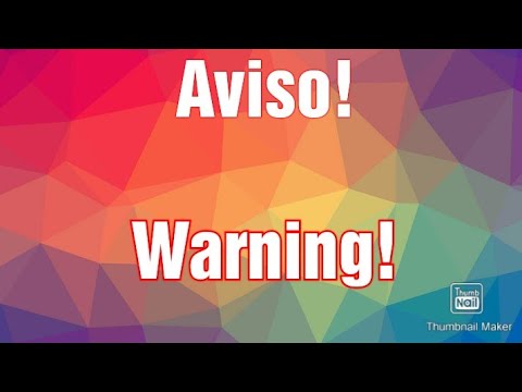 Aviso/warning - YouTube